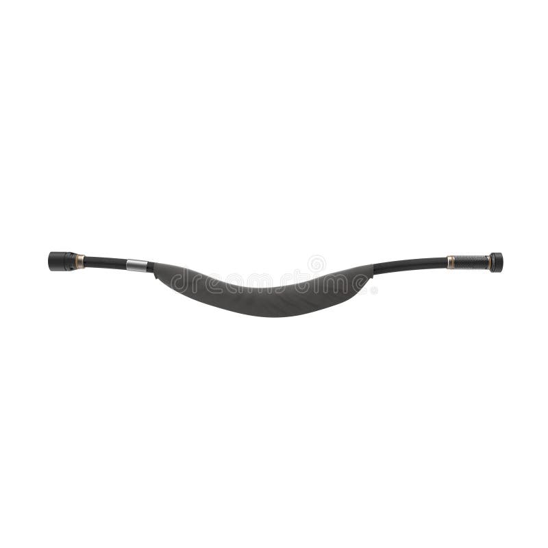 Industrial Cable on White. Front View. 3D Illustration Stock ...