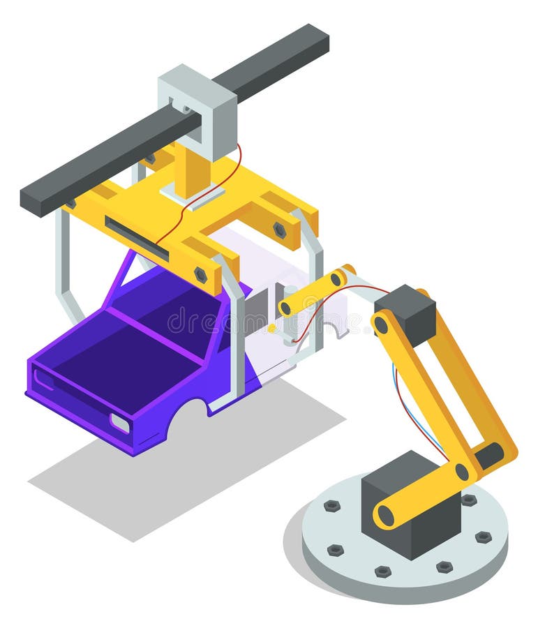 Isometric Car Factory Production Line Stock Illustrations – 211 ...