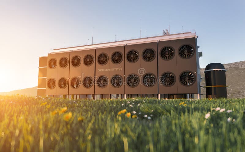 Industrial Carbon Capture Facility To Reduce the CO2 Stock Image ...
