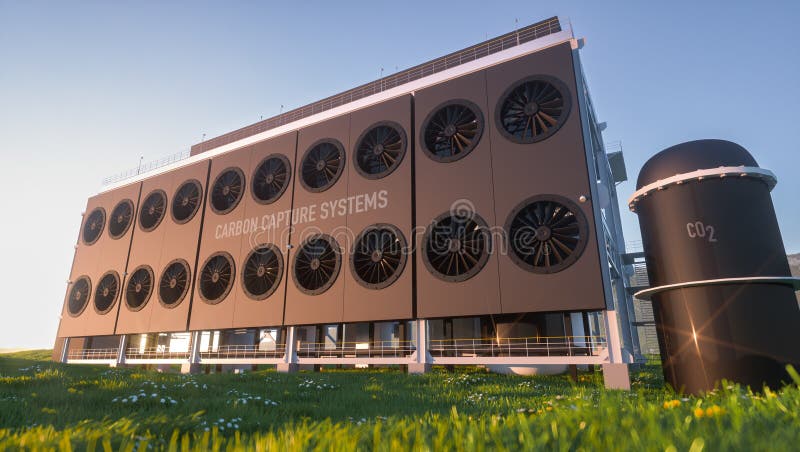 Industrial Carbon Capture Facility To Reduce the CO2 Stock Image ...