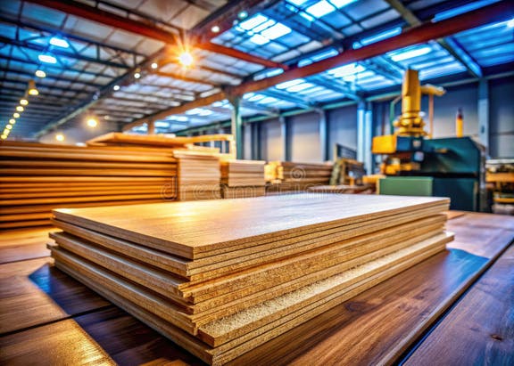 Industrial Carpentry a Detailed Study of Stacked Particleboard Sheets ...