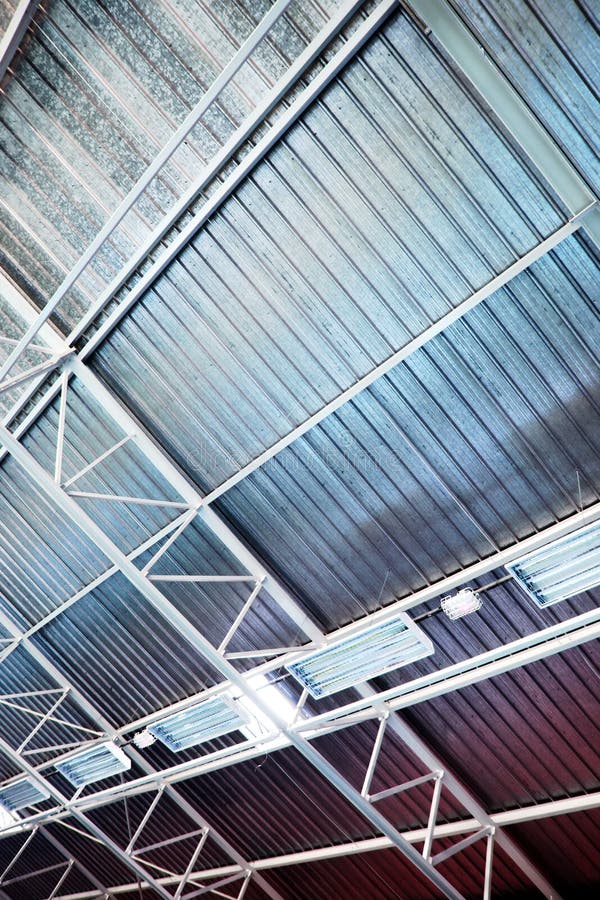 Industrial Ceiling stock photo. Image of indoors, roof - 26117592