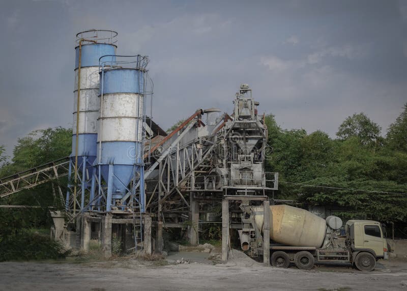 Industrial Cement Factory Machine Stock Photo - Image of cement ...