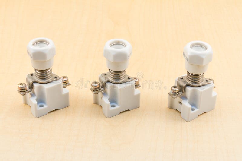 Ceramic fuse stock photo. Image of industrial, white - 53345488