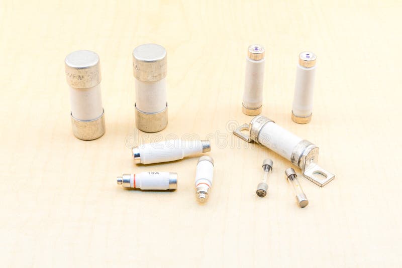 Industrial Ceramic Fuse and Socket Stock Photo - Image of electrical ...
