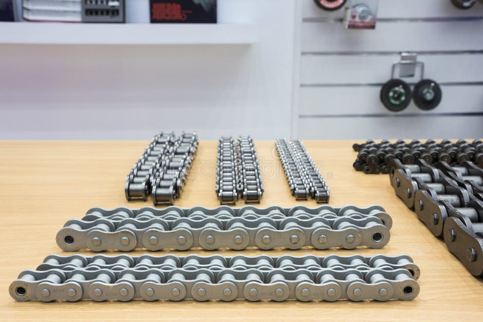 The Industrial Chains for Machine Stock Photo - Image of equipment ...