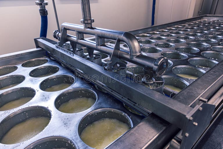 Industrial Cheese Making Machine Stock Image - Image of press, curd ...