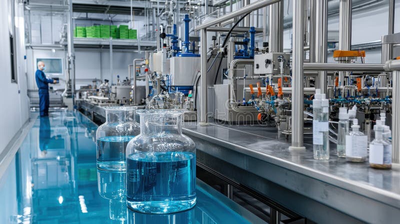 Industrial Chemical Processing Manufacturing Facility Laboratory Setup ...