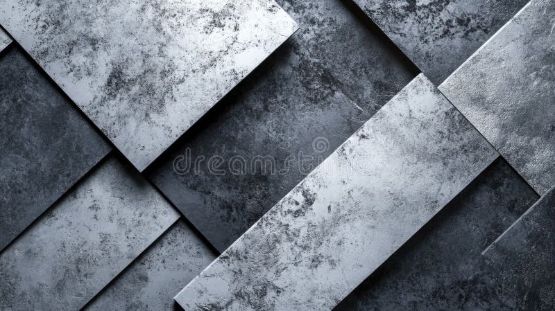 Industrial Chic - High-Contrast Abstract Wall Art with Geometric ...