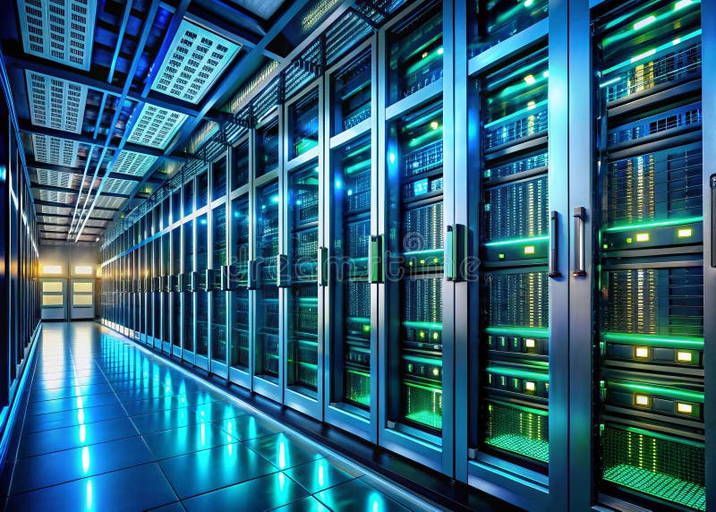 Industrial Chic Server Rack Design for Data Center Technology a Modern ...