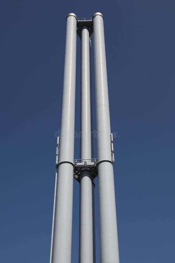 Industrial chimneys stock photo. Image of generating - 32540638