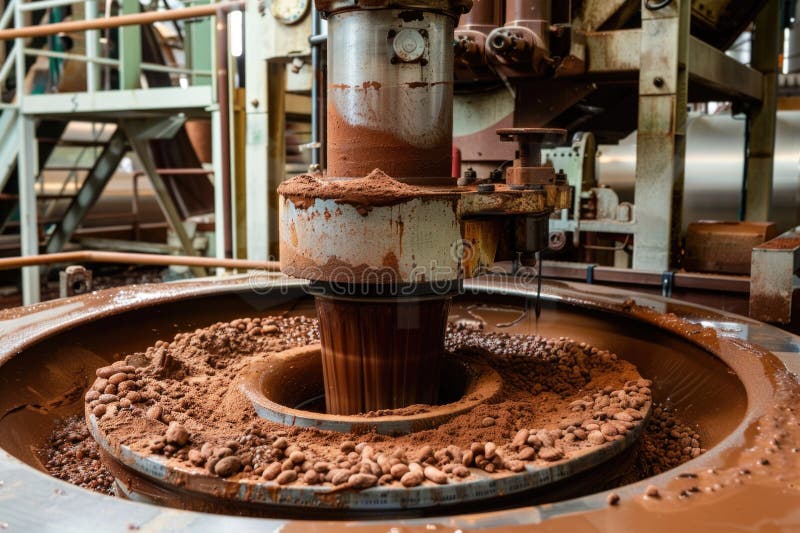 Industrial Chocolate Processing Machine Grinding Cocoa Beans for ...