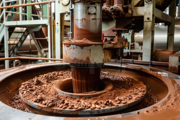 Industrial Chocolate Processing Machine Grinding Cocoa Beans for ...