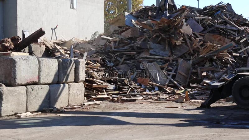 Industrial Claw Cranes Working at Vehicle Utilization Junkyard. Car ...
