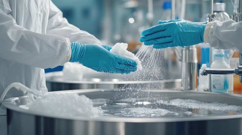 Industrial Cleaning Process Stock Illustration - Illustration of ...