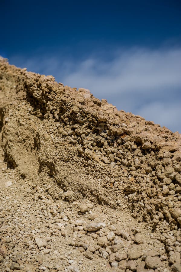 Industrial Clinker for Cement Production Against the Sky Stock Photo ...