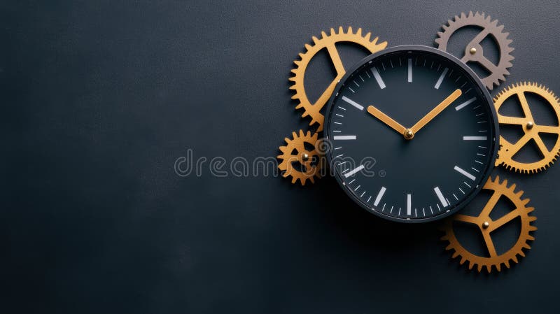 Industrial Clock Design, Mechanical Clock Gears in Corporate Setting ...