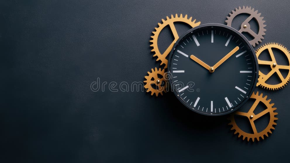 Industrial Clock Design, Mechanical Clock Gears in Corporate Setting ...