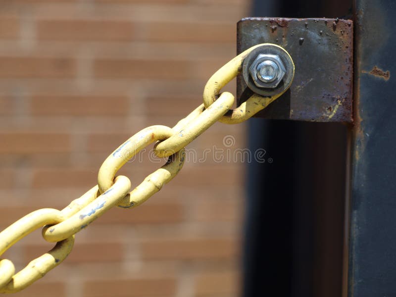 Industrial Closure for Gate Stock Photo - Image of items, demand: 247420338