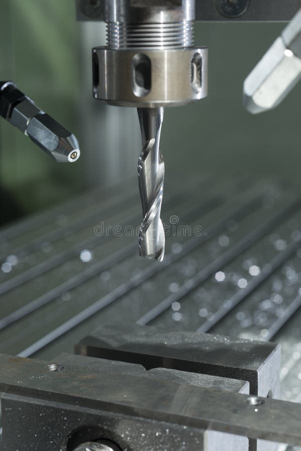 Industrial Cnc Mill Automated Metal Processing Machine Stock Photo ...