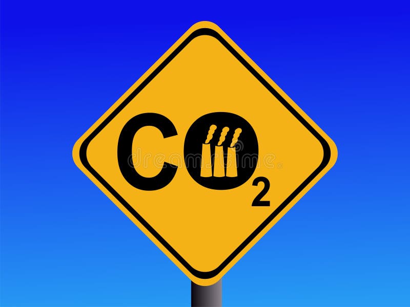 Climate change CO2 sign stock vector. Illustration of emission - 3996182