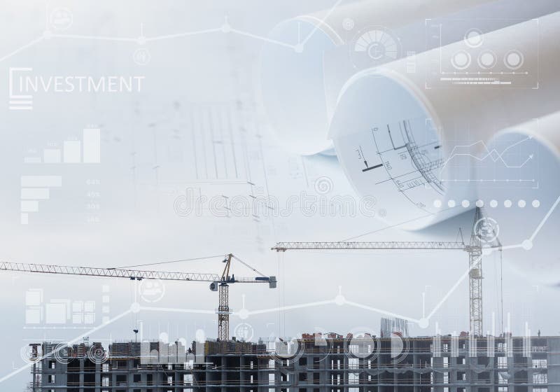 Industrial Collage with Charts Stock Image - Image of drawing ...