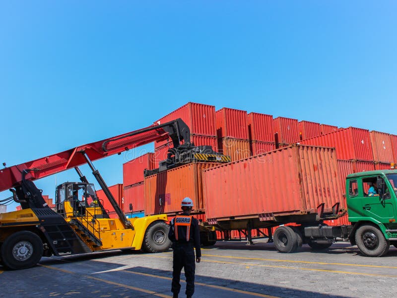 Industrial and Commercial Port Activities, Loading Export Import ...