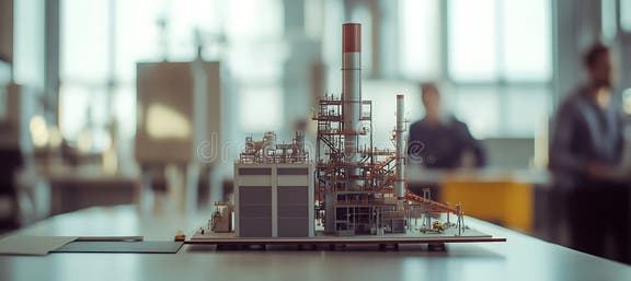 Industrial Complex Architecture Model Design Concept Refinery Plant ...