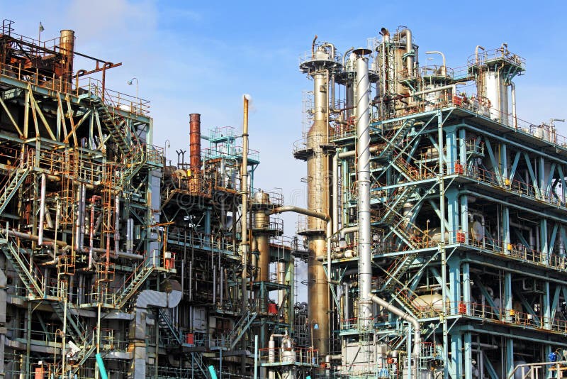 Industrial complex stock image. Image of complex, line - 37658485