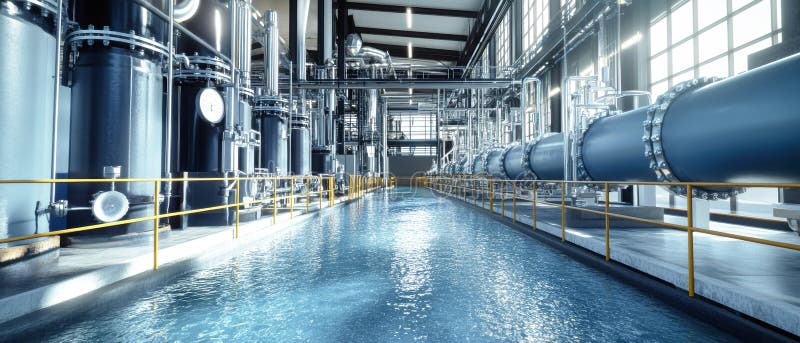 Industrial Water Treatment Plant Showcasing Advanced Purification and ...