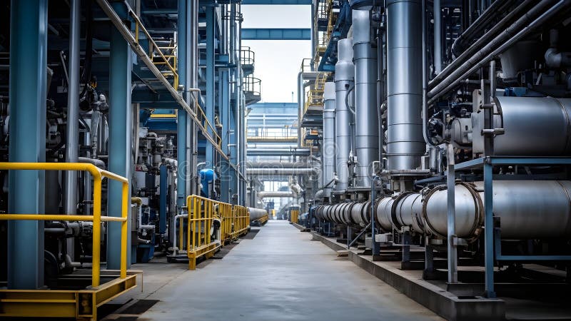 Industrial Complex of Petrochemical Gas and Oil Processing Facilities ...