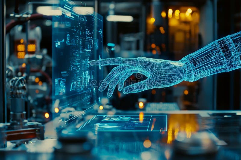 Industrial 4.0 Concept Animation Using Motion Capture Holograms To ...