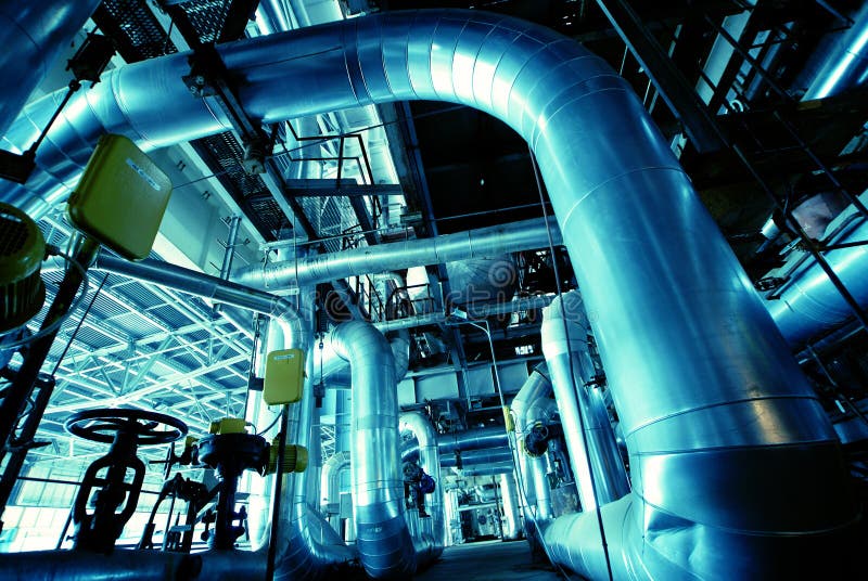 Modern Interior Science Laboratory or Factory Background Stock Photo ...