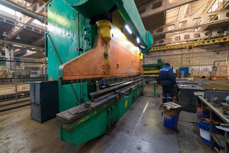 Industrial Concept. an Construction Site Inside the Manufacturing Plate ...