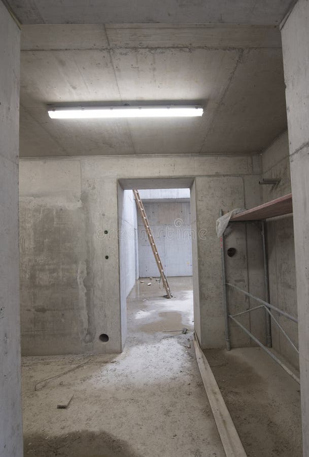 Industrial Concrete Building and Industrial Architecture Stock Photo ...