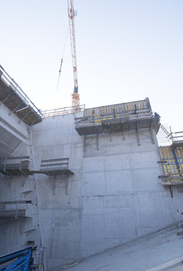 Industrial Concrete Building and Industrial Architecture Stock Photo ...