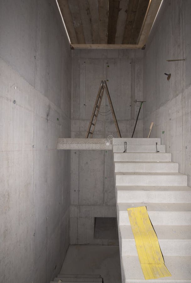 Industrial Concrete Building and Industrial Architecture Stock Image ...