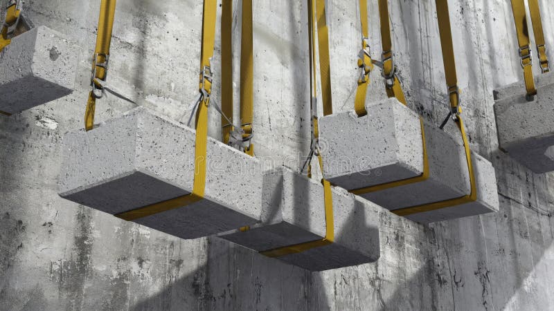 Industrial Concrete Construction Stock Photo - Image of cement, heavy ...