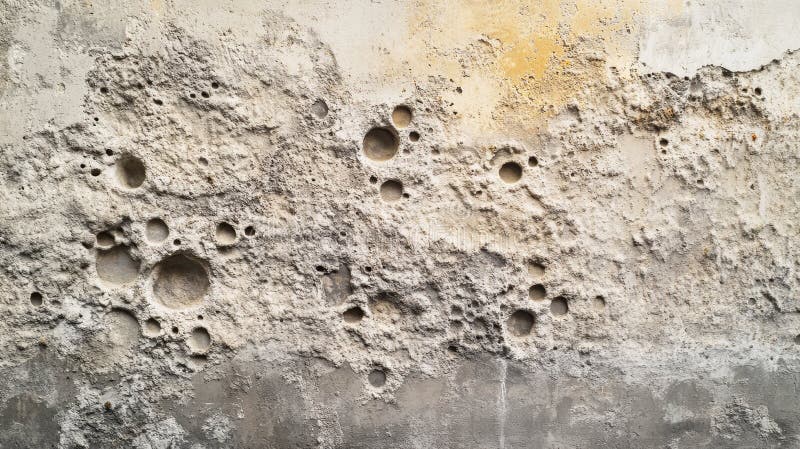 Industrial Concrete Wall Showcasing Raw Texture with Air Bubbles and ...