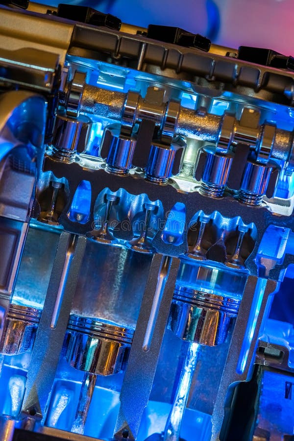 Industrial Connecting Rod Piston Engine Stock Photo - Image of auto ...