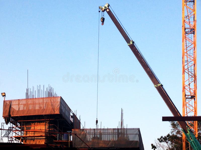 Industrial Construction Building Stock Photo - Image of built ...