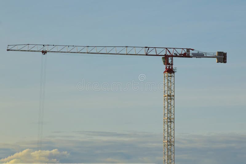 Industrial Construction Cranes the Construction of an Building Stock ...