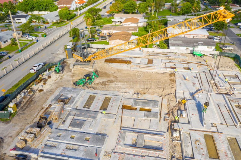Industrial Construction Site for Education School Stock Photo - Image ...