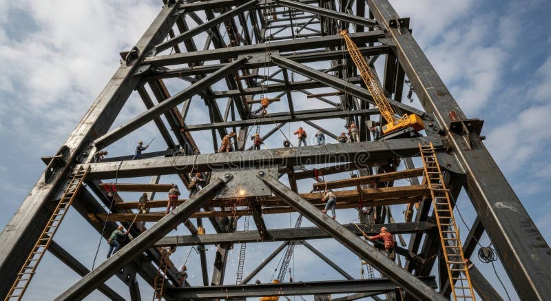 Towering Steel Structure Stock Illustrations – 2,472 Towering Steel ...