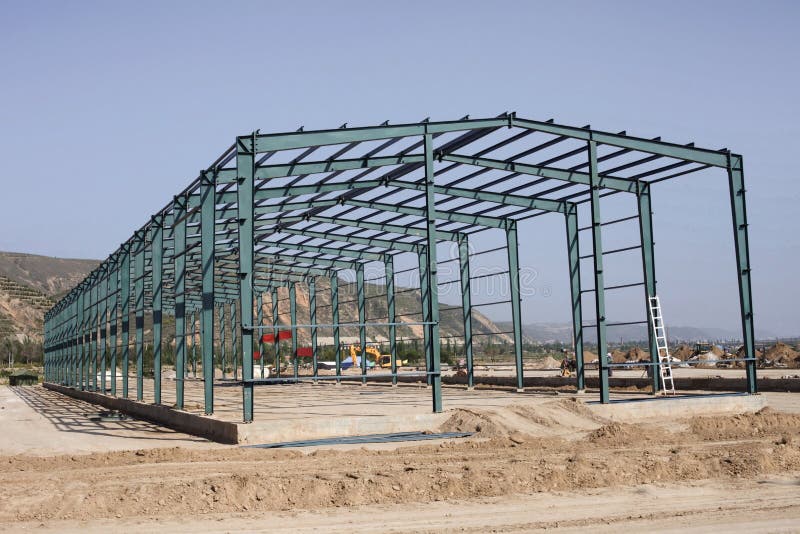 An Industrial Constructive Place Stock Image - Image of base, facility ...