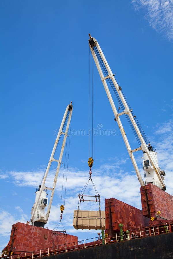 Stack of Freight Containers at the Docks Stock Photo - Image of ...