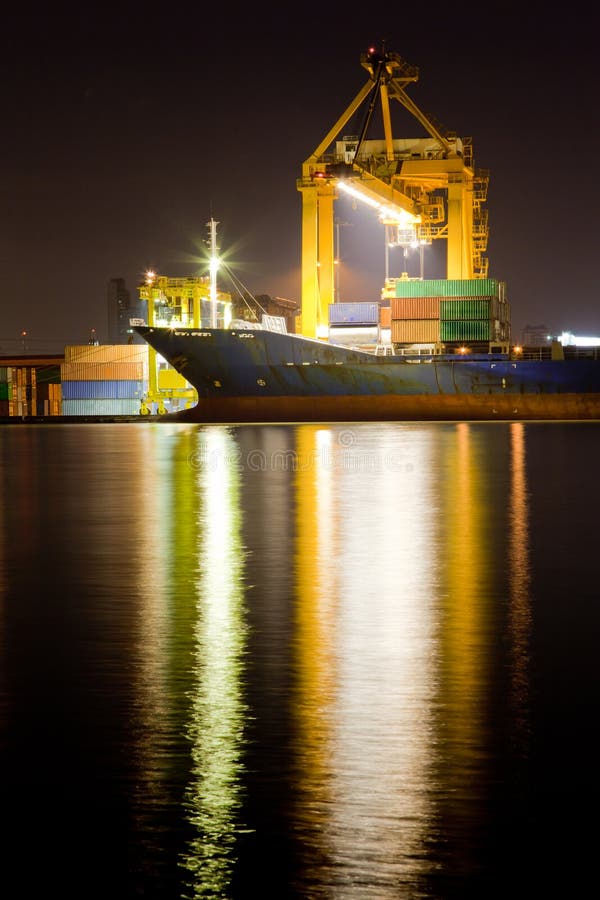 Industrial Container Cargo Ship Stock Photo - Image of shipping ...