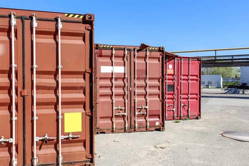 Industrial Containers Box for Import Export Concept and Transportation ...