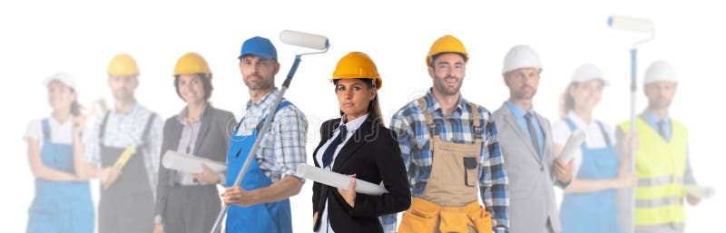 Contractors workers stock image. Image of engineer, cable - 18350975