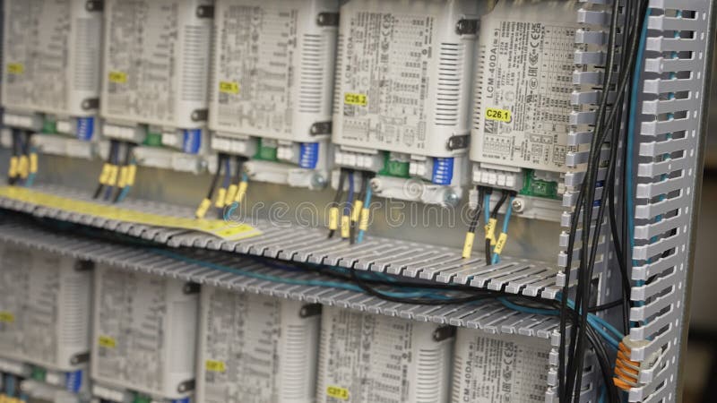 Industrial Control Panel Equipped with Advanced Electronic Modules and ...